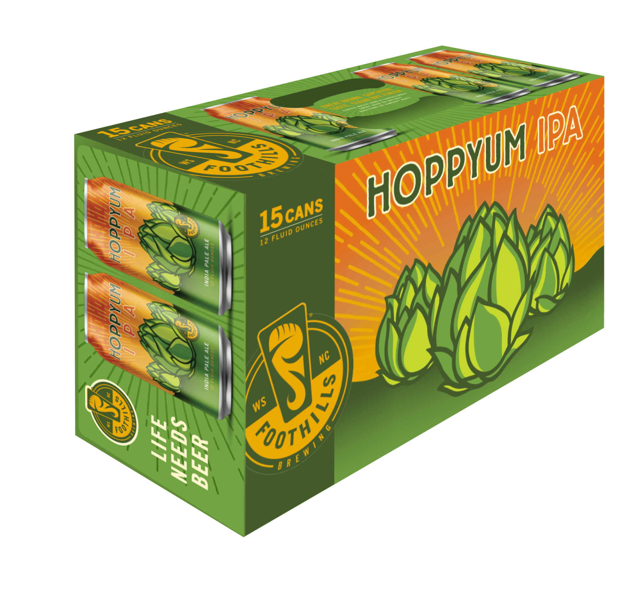 Hoppyum IPA | Foothills Brewing Winston Salem NC