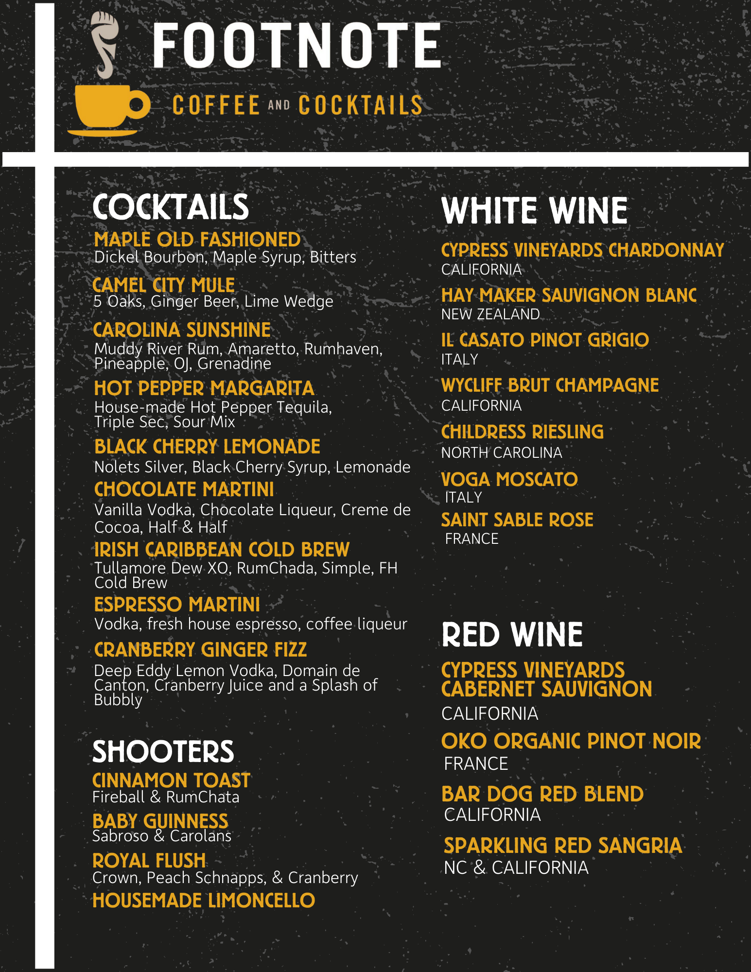 Coffee and Cocktails - Foothills Brewing